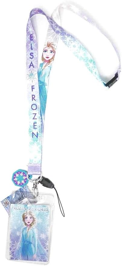 Amazon.com: Disney Frozen 2 Lanyard with Snowflake Charm : Clothing ...