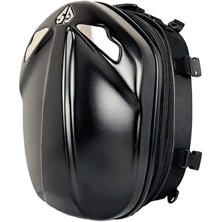 Amazon.com: Motorcycle Tail Bag Waterproof Backpack ABS Hard Shell ...