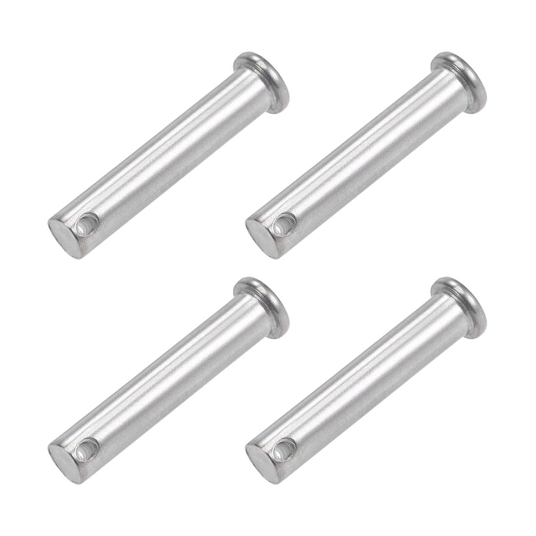 Amazon.com: uxcell Single Hole Clevis Pins - 10mm X 50mm Flat Head 304 ...