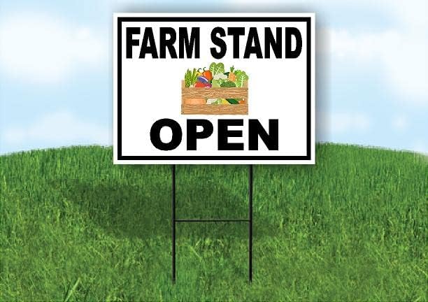 Amazon.com: FARM STAND VEGETABLE OPEN BORDER 18inx24in Single Sided ...