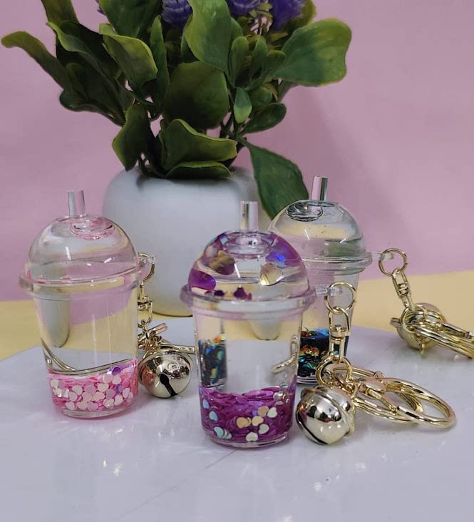 TERA 13 (1 piece keychain for girls water glitter keychain for kids ...