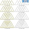 Amazon.com: 80pcs Triangle Earring Hoops, 4 Sizes - Beading Hoop ...
