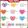 Amazon.com: Haooryx Valentine's Day Heart Cutouts Bulletin Board Set ...