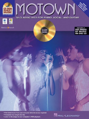 Motown - 50 Classic Hits for Piano/Vocal/Guitar-CD Sheet Music: Amazon ...