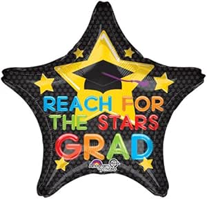 Amazon.com: Anagram 28" Reach for The Stars Grad HX : Home & Kitchen