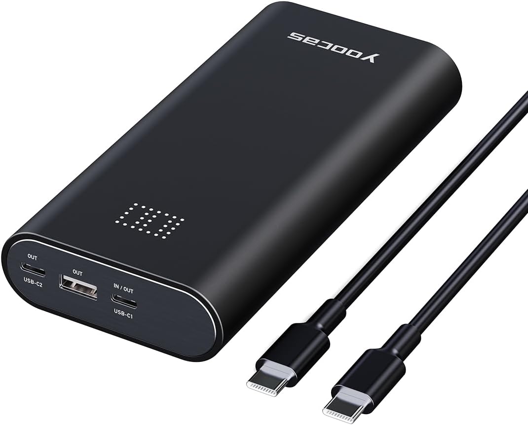 Amazon.com: yoocas 95W Power Bank 20000mAh Portable Charger, 3-Port PD3 ...