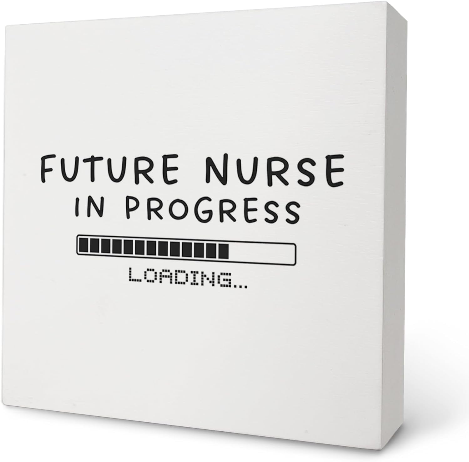 Amazon.com: Cosrkee Future Nurse In Progress Wood Box Sign Decor ...