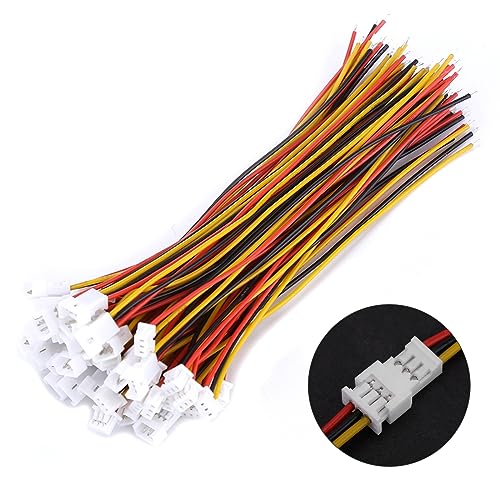DEWIN 3 Pin Connector, 20 Sets/Pack JST Connector Plug Micro JST 1.25mm ...
