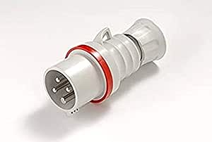 GEWISS GW60019H STRAIGHT PLUG HP - IP44/IP54-3P+E 32A 380-415V 50/60HZ ...