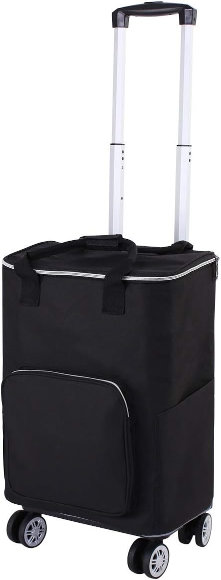 Falytemow Collapsible Utility Cart with Insulation Bag Foldable ...