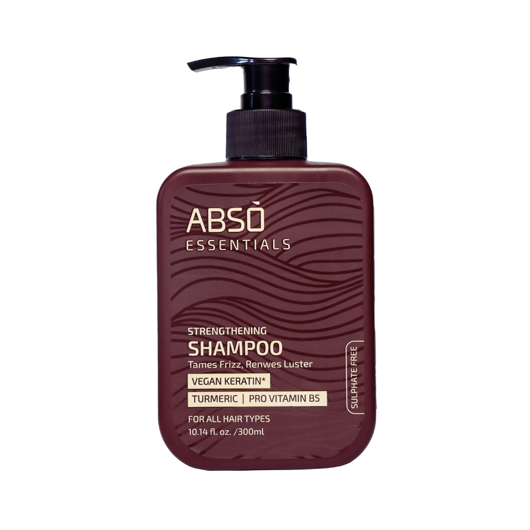 Buy ABSO ESSENTIALS Strengthening Shampoo for Frizz Control, Hair ...