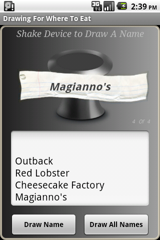 Draw Names From A Hat - App on the Amazon Appstore