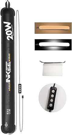 Amazon.com : INKEE Inflatable LED Tube Light GCA20U,20W USB BI-Color ...