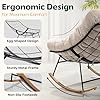 Amazon.com: Bme Patio Rocking Chair Outdoor and Indoor, Modern Metal ...