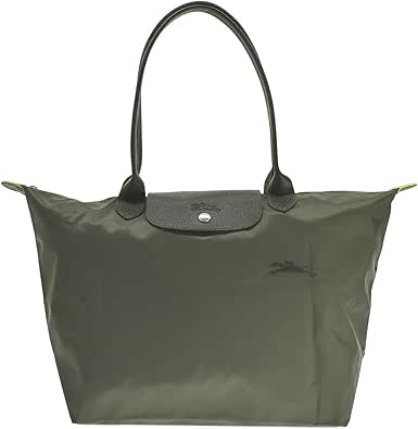 Amazon.com: Longchamp 'Large 'Le Pliage Green' Nylon Tote Shoulder Bag ...