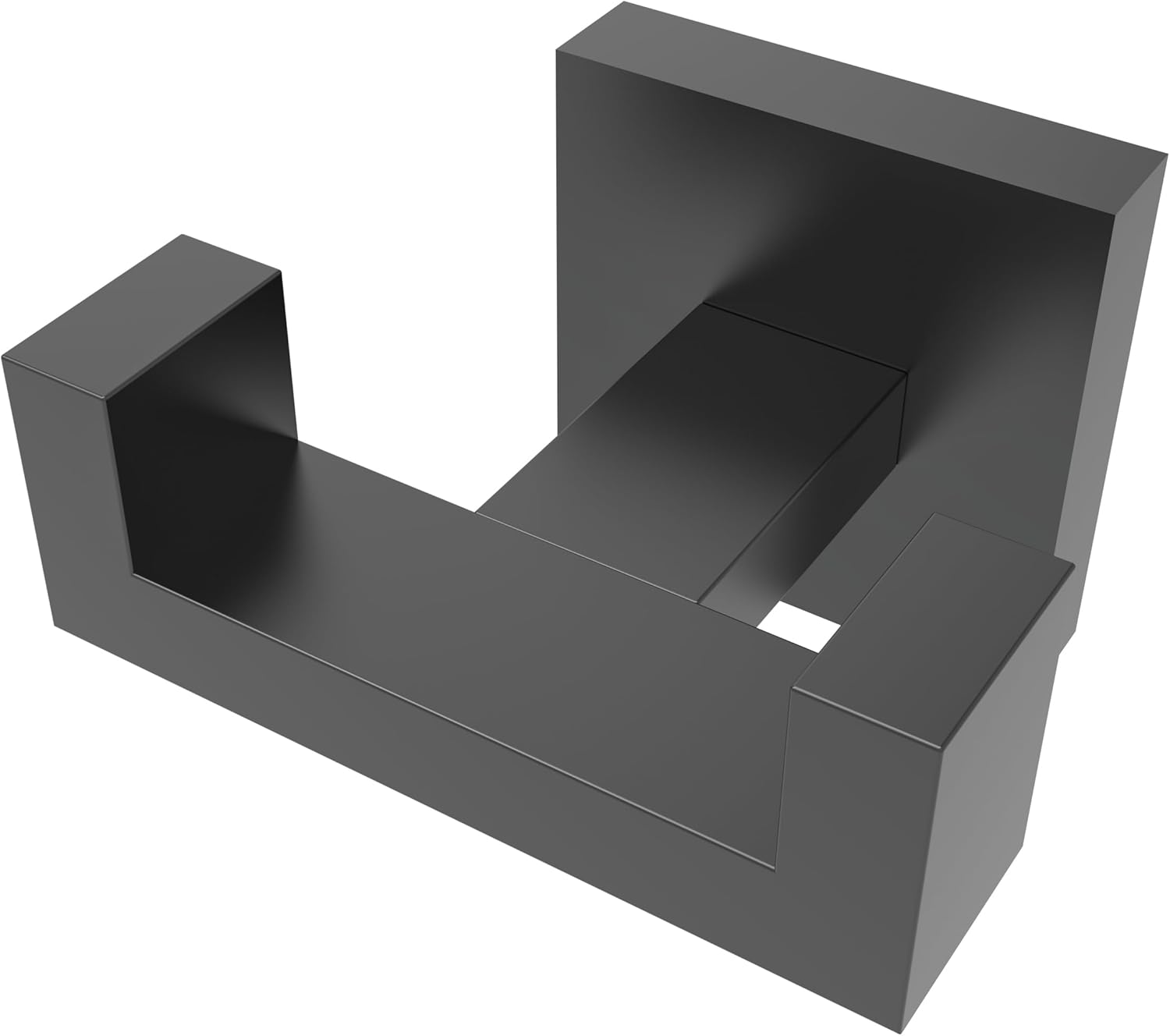 Ruacq Double Towel Hook Matte Black Square Base Bathroom Robe Towel ...