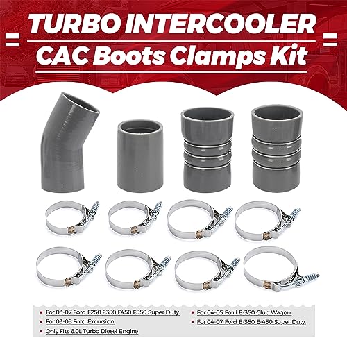 Snapklik.com : PTHNZ Turbo Intercooler CAC Boots Clamps Kit Compatible ...