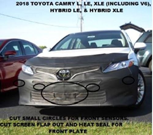 Amazon.com: Lebra 2 Piece Front End Cover Black - Car Mask Bra - Fits ...