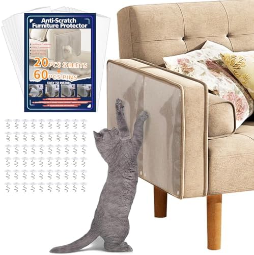 Amazon.com : BIBOKLTIY 20PCS Cat Scratch Protector, Anti Cat Scratch ...