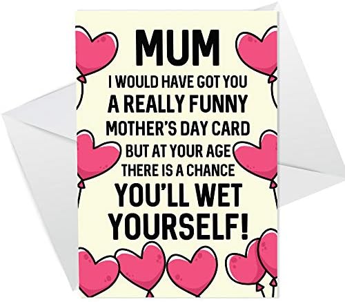 NotNiceThings Funny Mothers Day card, Rude Card for Mum, Cards for Mum ...