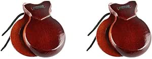 Amazon.com: 2Pcs Traditional Castanet Wood Spanish Castanets Flamenco ...