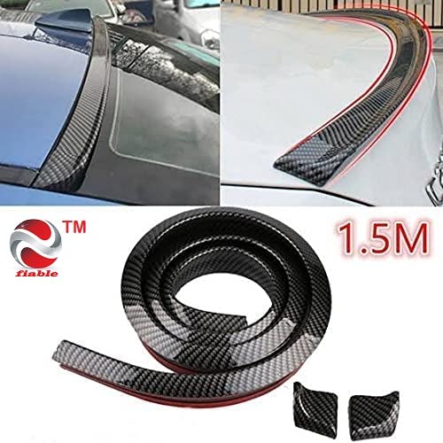 Buy Fiable Carbon Finish Trimmable Car Spoiler Carbon Finish Trimmable ...