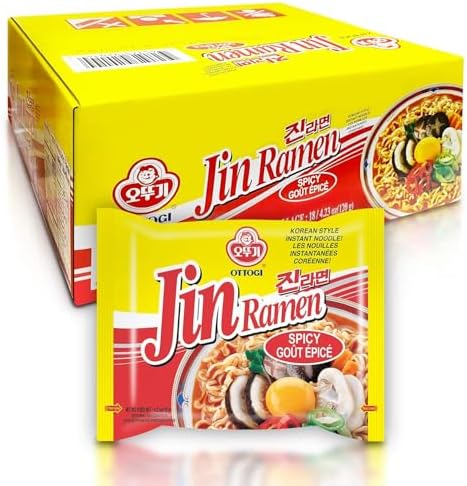 Amazon.com: JONGGA Kimchi Ramen with Real Kimchi Pack of 4, Korean ...