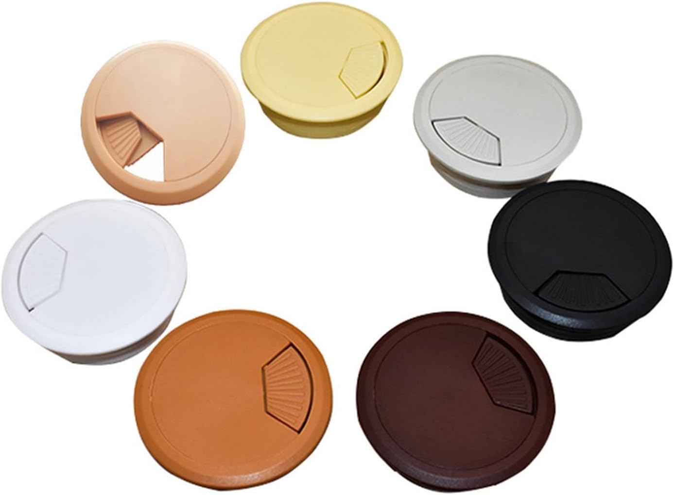 Plastic Desk Cable Grommets, 2pcs Computer Desk Grommet Wire Protection ...