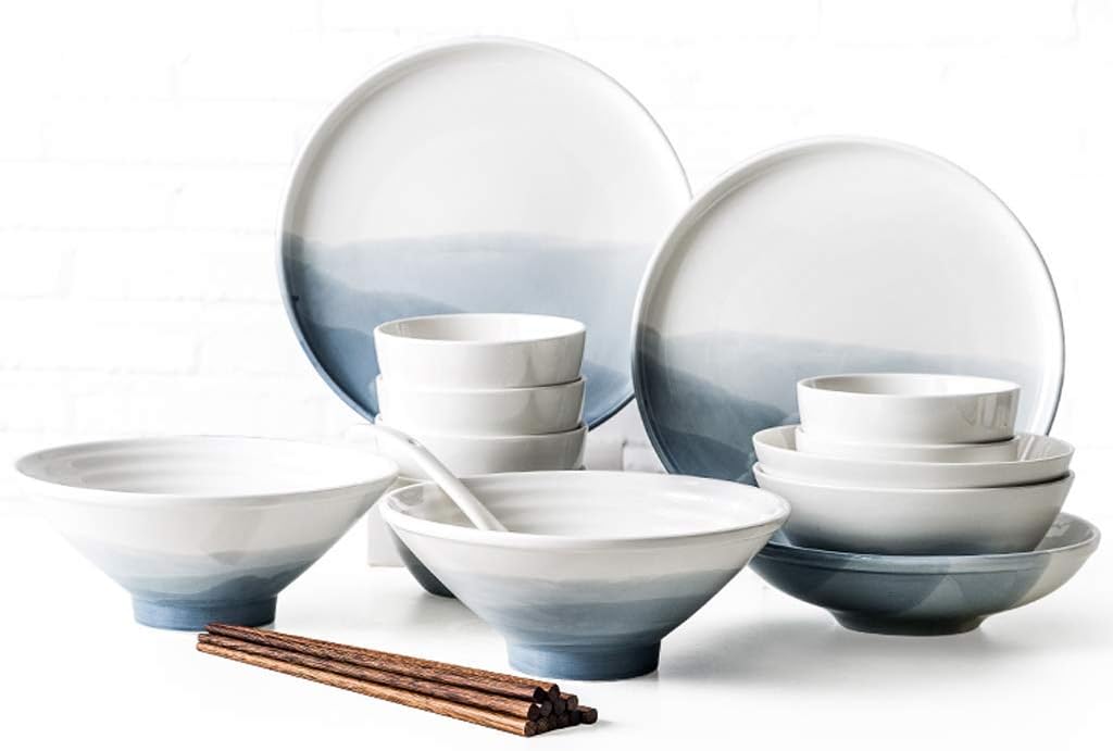 Dinner Sets,Ceramics Dinner Sets,20 Pieces Japanese Style Gradient ...
