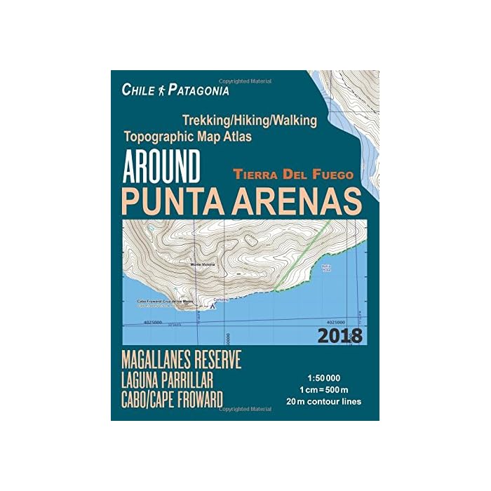 Buy Around Punta Arenas Trekking/Hiking/walking Topographic Map Atlas ...
