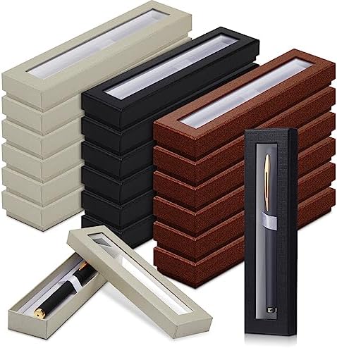 Amazon.com: Oungy 20PCS Empty Pen Gift Box Pen Case with Clear Lid ...