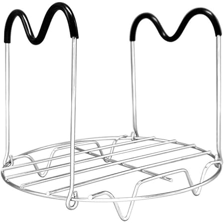 Steamer Rack Trivet with Silicone Handles Heat Resistant Steamer ...