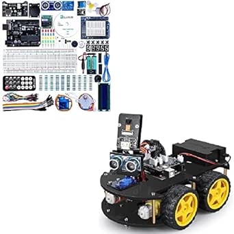 Amazon.com: ELEGOO UNO R3 Smart Robot Car Kit & ELEGOO UNO Project ...