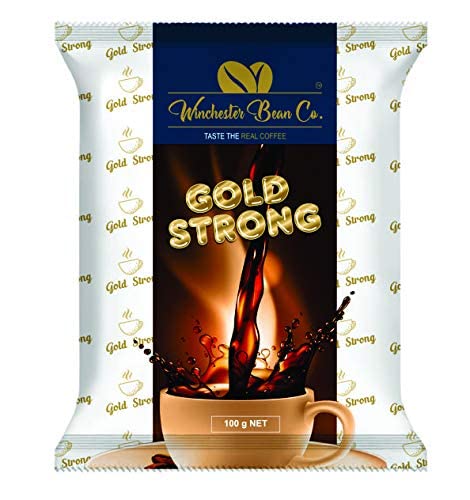 GOLD STRONG South Indian Filter Coffee Powder 500 gm, Rich & Strong ...