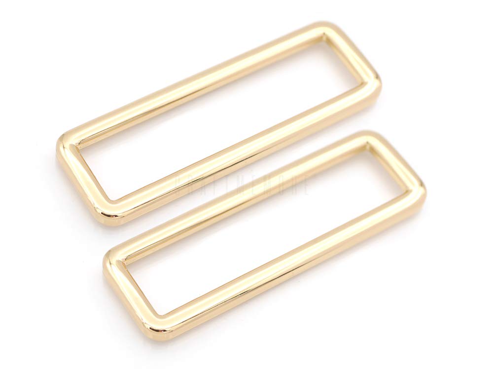Snapklik.com : CRAFTMEMORE 2 Inch Rectangle Rings Buckle Metal ...