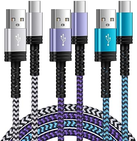 Amazon.com: Samsung S25 Fast Charging Cable 3Pack Short USB C Cable 3ft ...