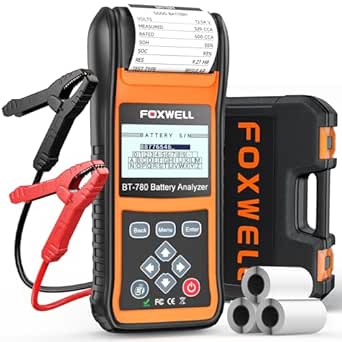 (Upgraded BT705) FOXWELL BT780 Car Battery Tester with Printer ...