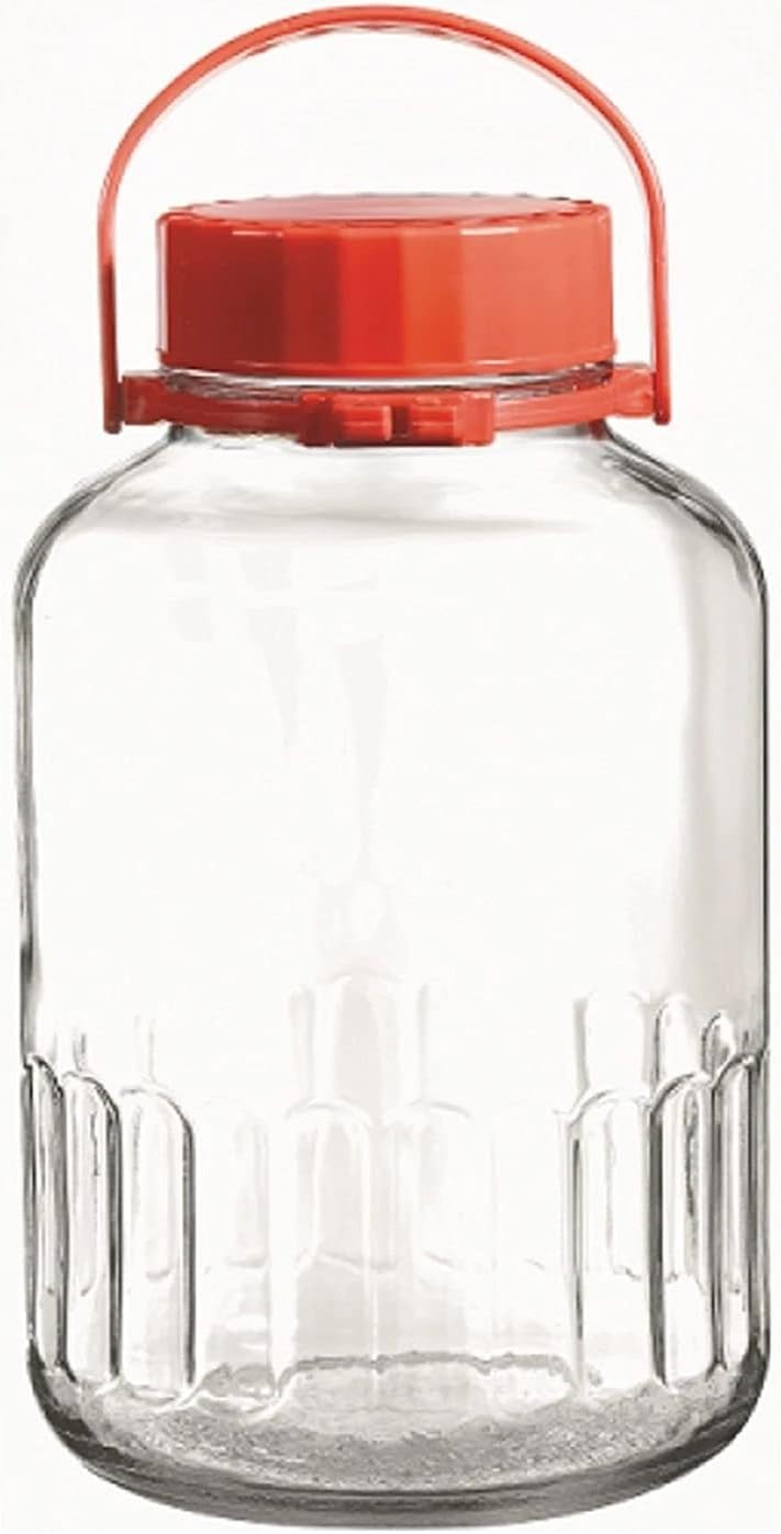Smiths Mason Jars 1 Gallon (135oz/4L) Wide Mouth Glass Jar with 2 Pack ...