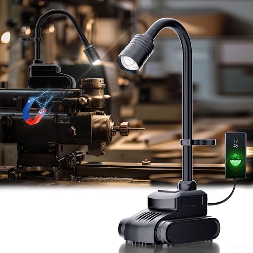 Favorlite LED Work Light, 5000mAh Magnetic Gooseneck Light Rechargeable ...