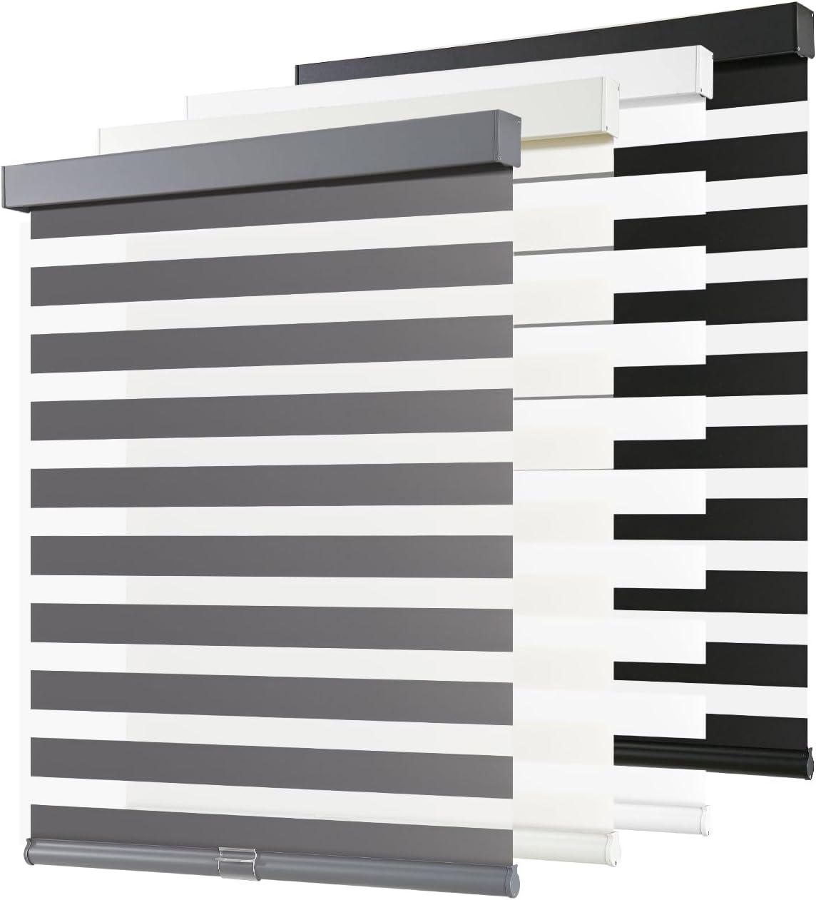Amazon.com: JIANGPIN TEXTILE Custom Size Cordless Zebra Blinds for ...