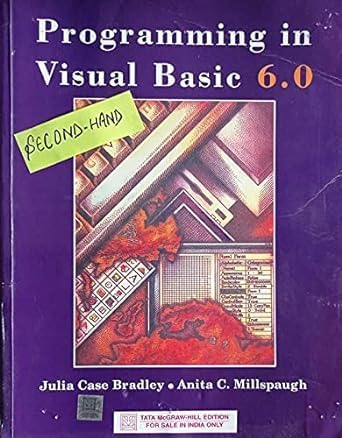 Buy Programming in Visual Basic 6.0 By Julia Case (Second Hand & Used Book) (S) Book Online at ...