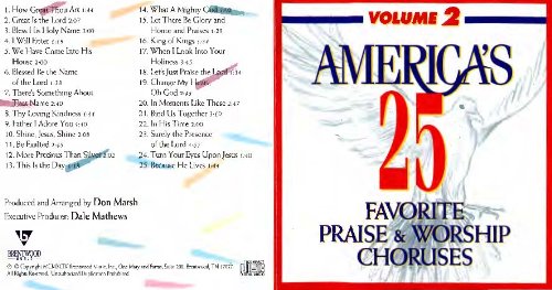 America's 25 Favorite Praise and Worship Choruses Volume 2 - Amazon.com ...