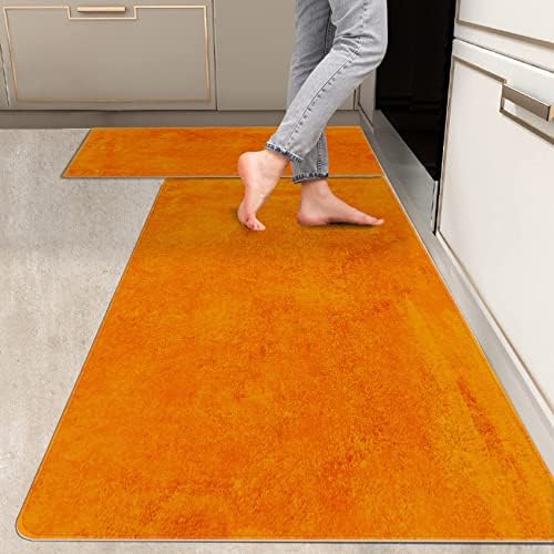 Amazon.com: RYANZA 2 Pieces Kitchen Rugs, Abstract Anti Fatigue Non ...
