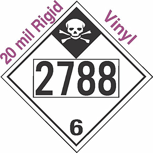 GC Labels-R335c2788, Inhalation Hazard Class 6.1 UN2788 20mil Rigid ...