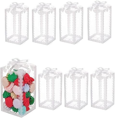 CYNNXIA 30 PCS Clear Gift Boxes, Transparent Wedding Favour Boxes with ...