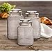 Amazon.com: Style Setter Canister Set 3-Piece Glass Jars in 34oz, 44oz ...