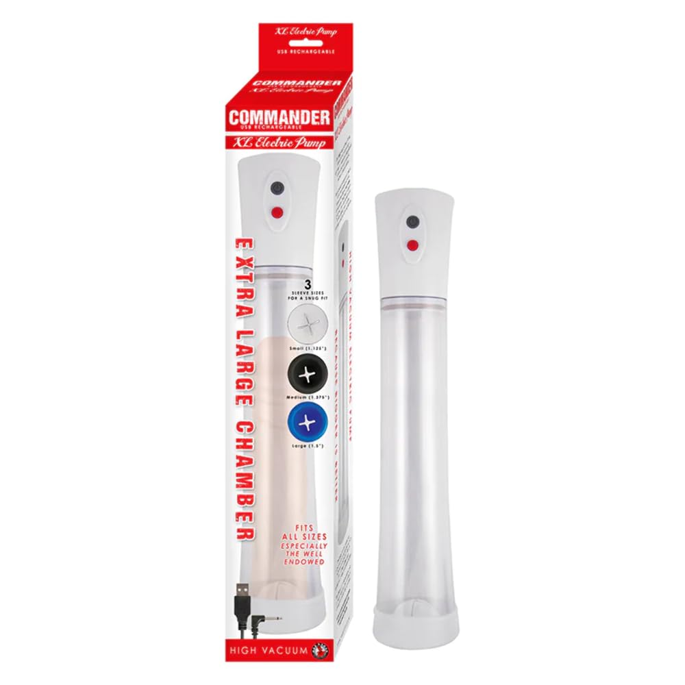 Amazon.com: Commander Extra Large Electric Rechargeable Pump (White ...