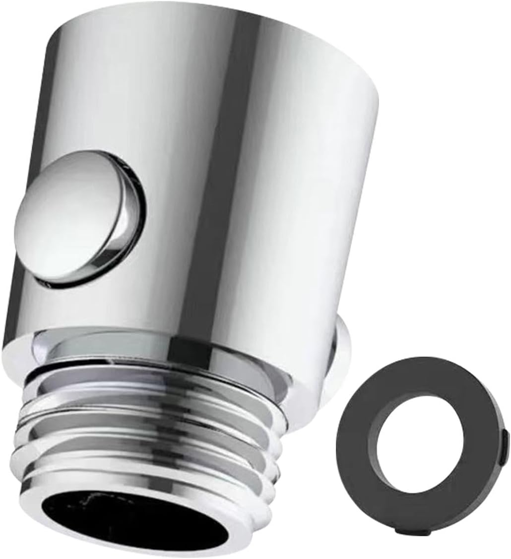 Shower Head Shut Off Valve, Button Type G1/2'' Water Flow Control Valve ...