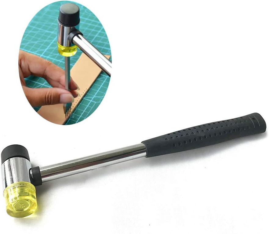 Small Rubber Mallet Set of 3 - Bundle with 8 Oz Rubber Mallets with ...