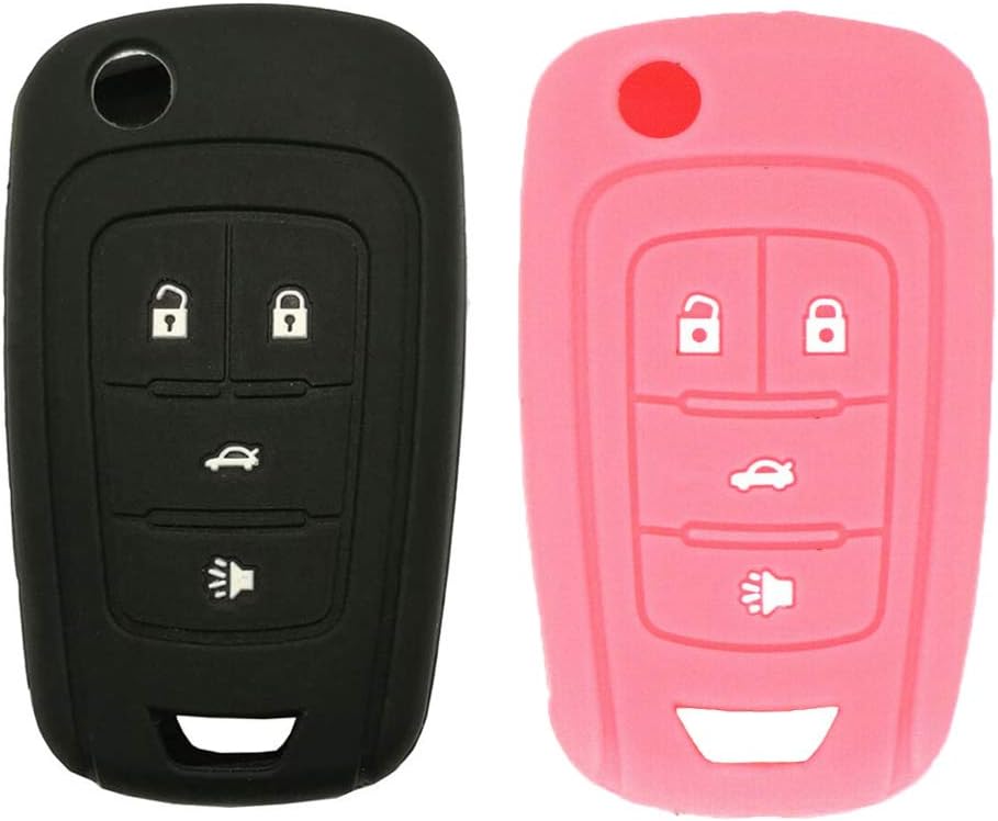 Amazon.com: 2Pcs Coolbestda Rubber Flip Key Fob Cover Remote Case Skin ...